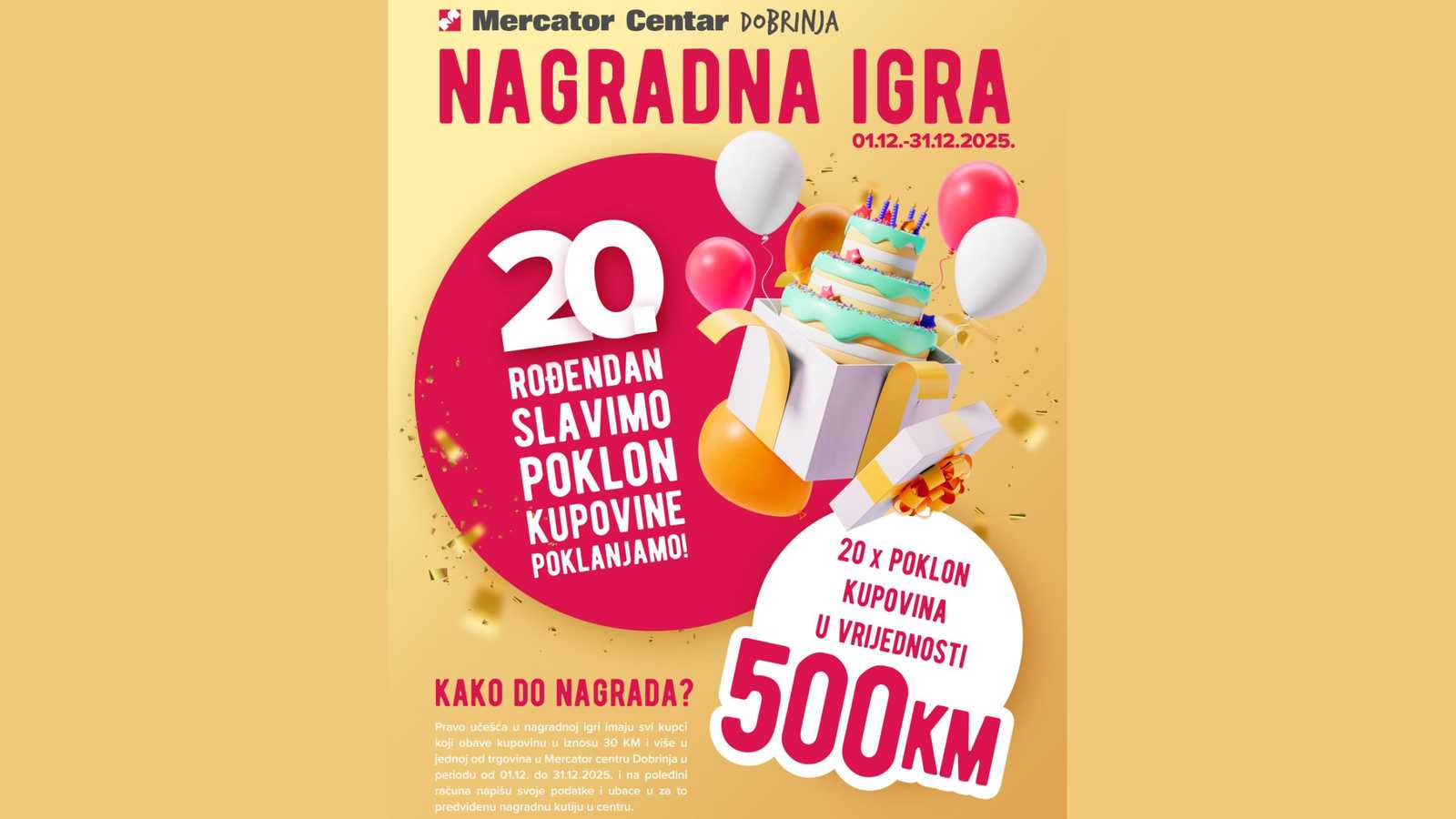 Mercator nagradna igra u Mercator centru Dobrinja