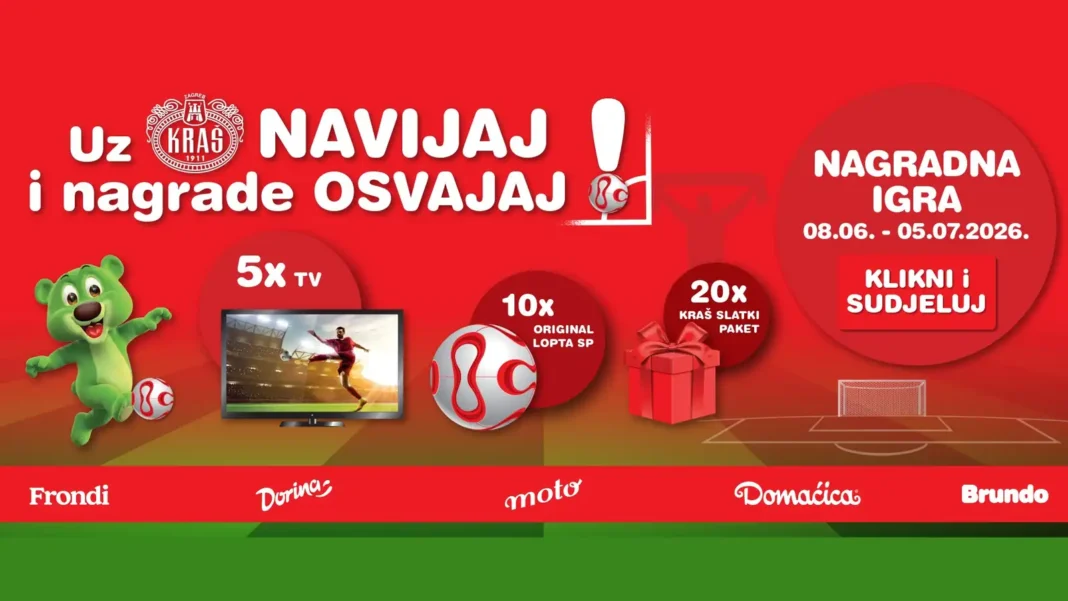 Kraš nagradna igra: Uz Kraš navijaj i nagrade osvajaj!